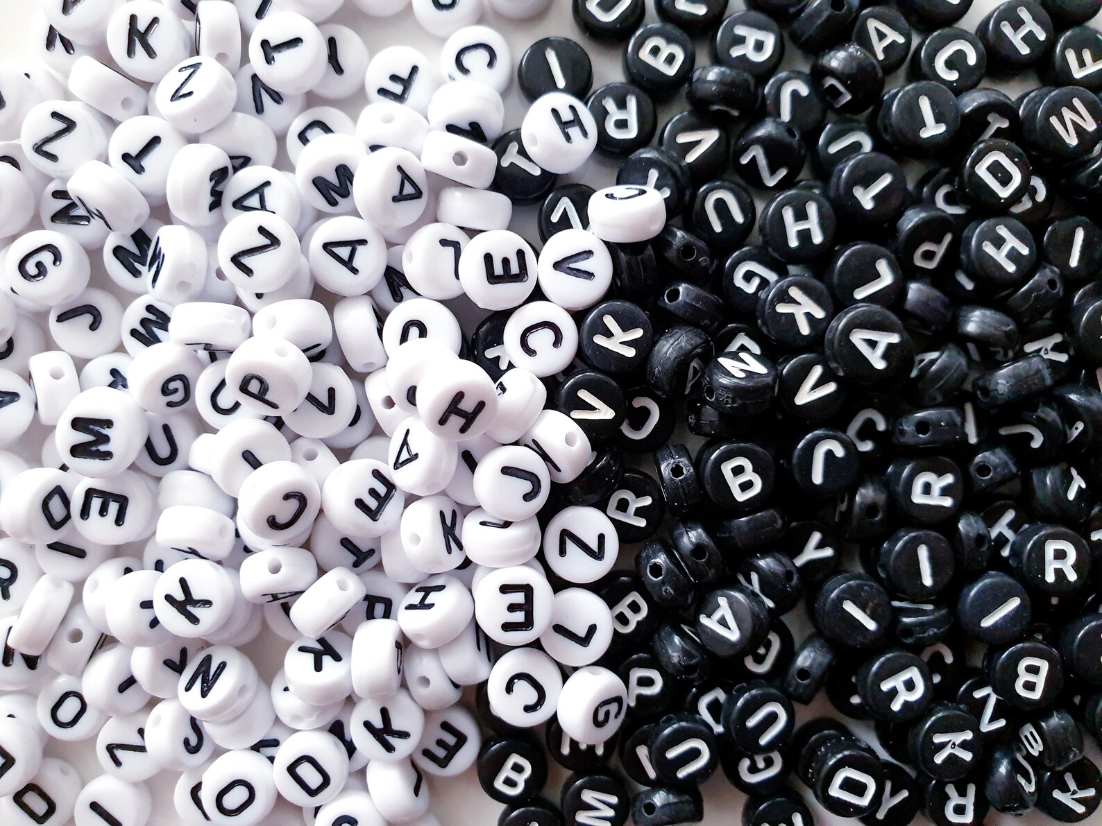 Alphabet Letter Beads 7mm Alphabet Beads A-Z Letter Beads | Etsy