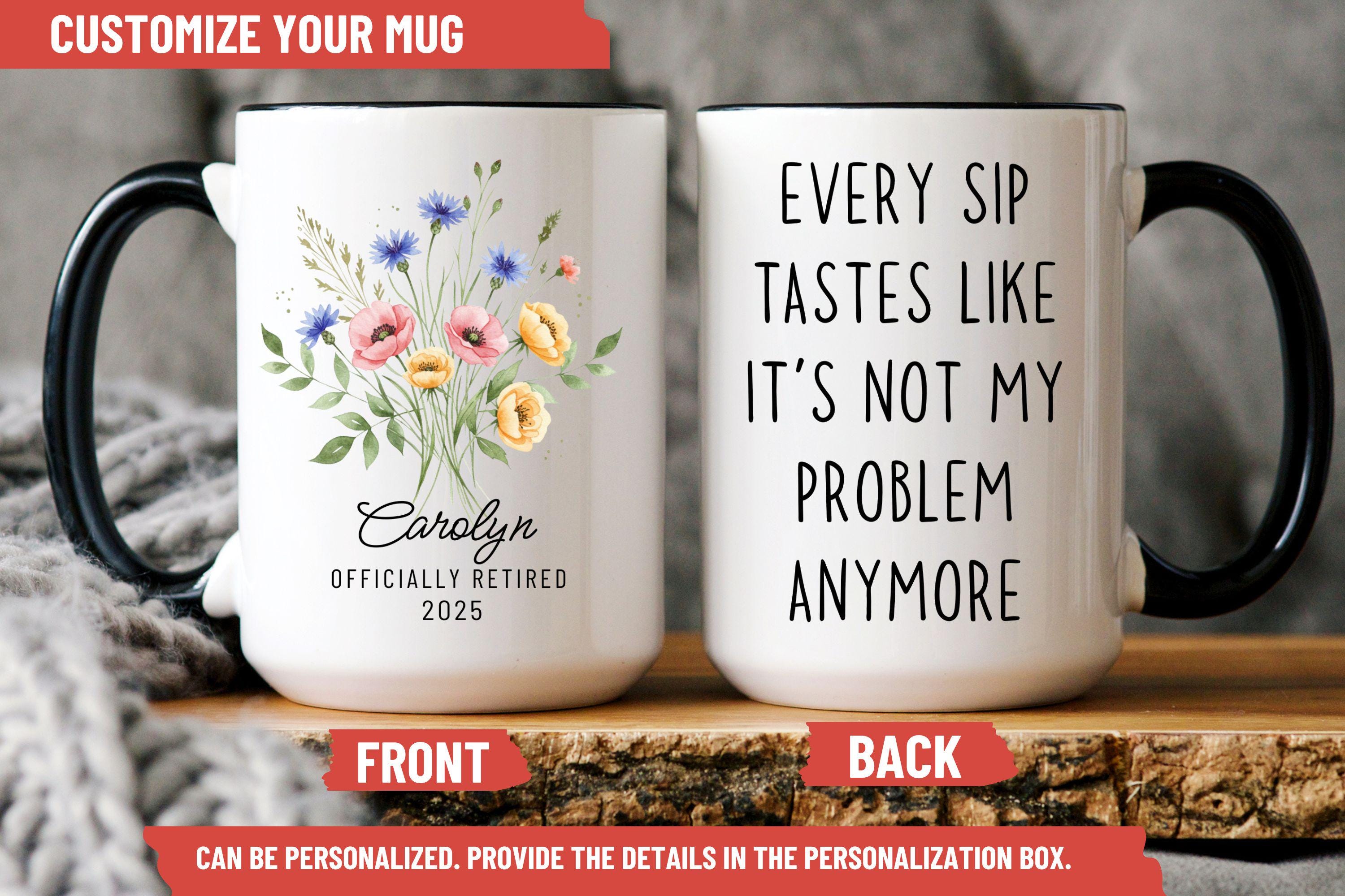 Personalized Retirement Coffee Mug: Employee Appreciation Gift - Etsy