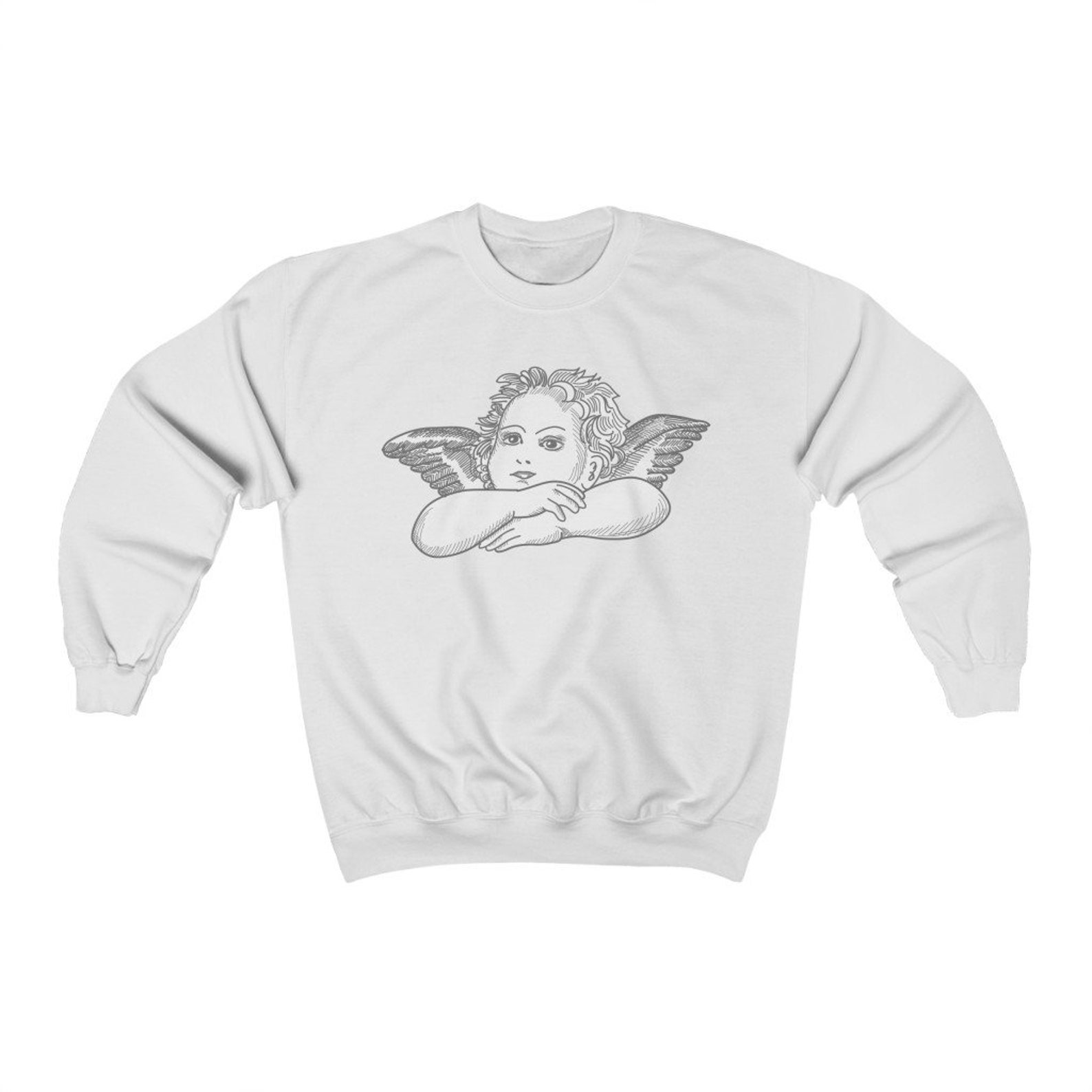 Angel Sweatshirt Angel Shirt Cherub Sweatshirt Cupid Sweatshirt Indie ...