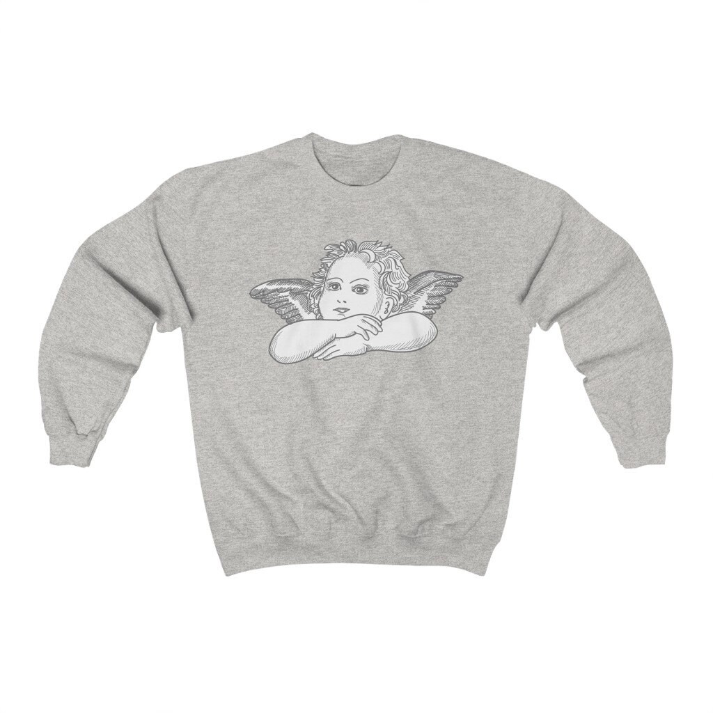 Angel Sweatshirt Angel Shirt Cherub Sweatshirt Cupid Sweatshirt Indie ...