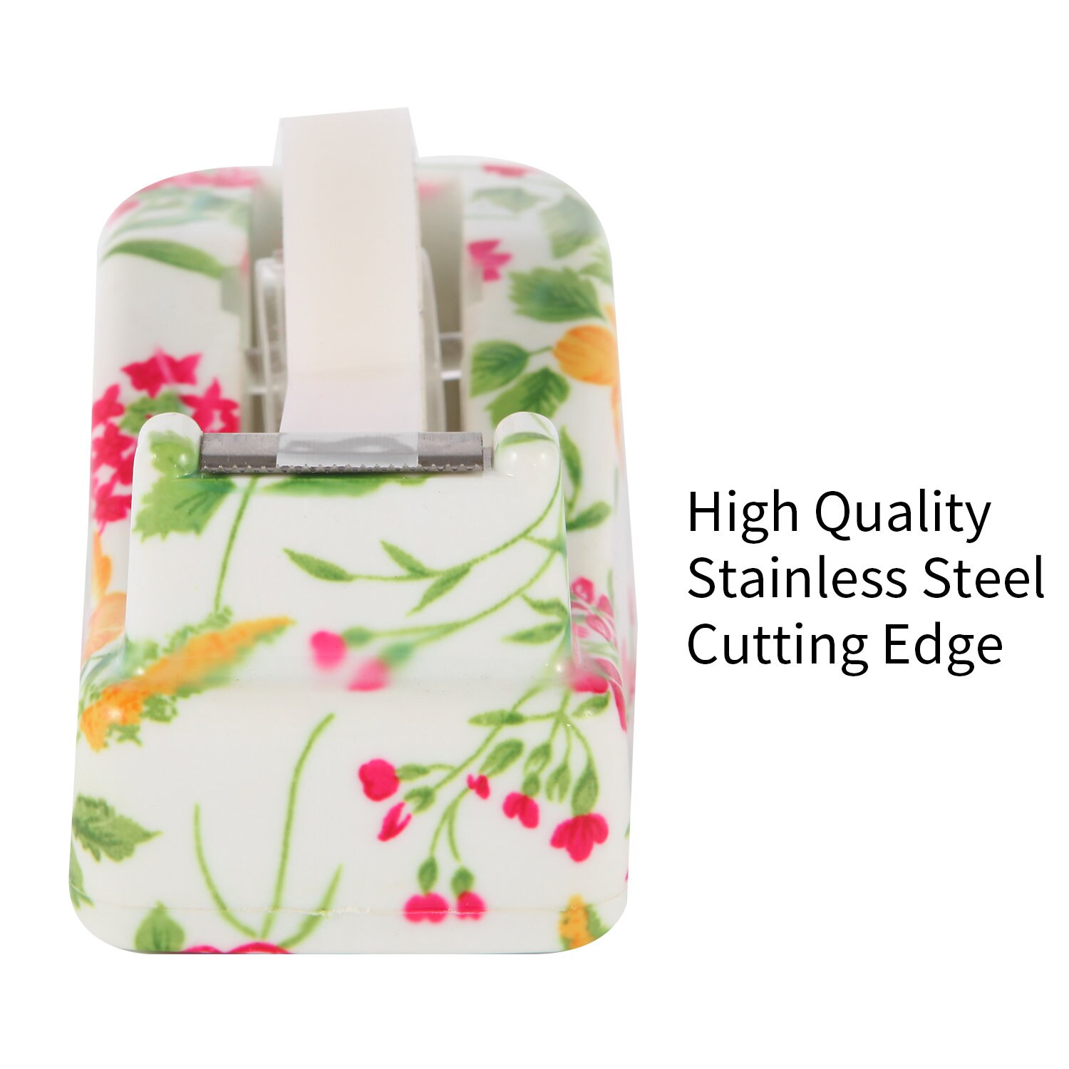 VIBRANZ-LAB Cute Tape Dispenser Floral Home Office Desk Supplies Fun ...