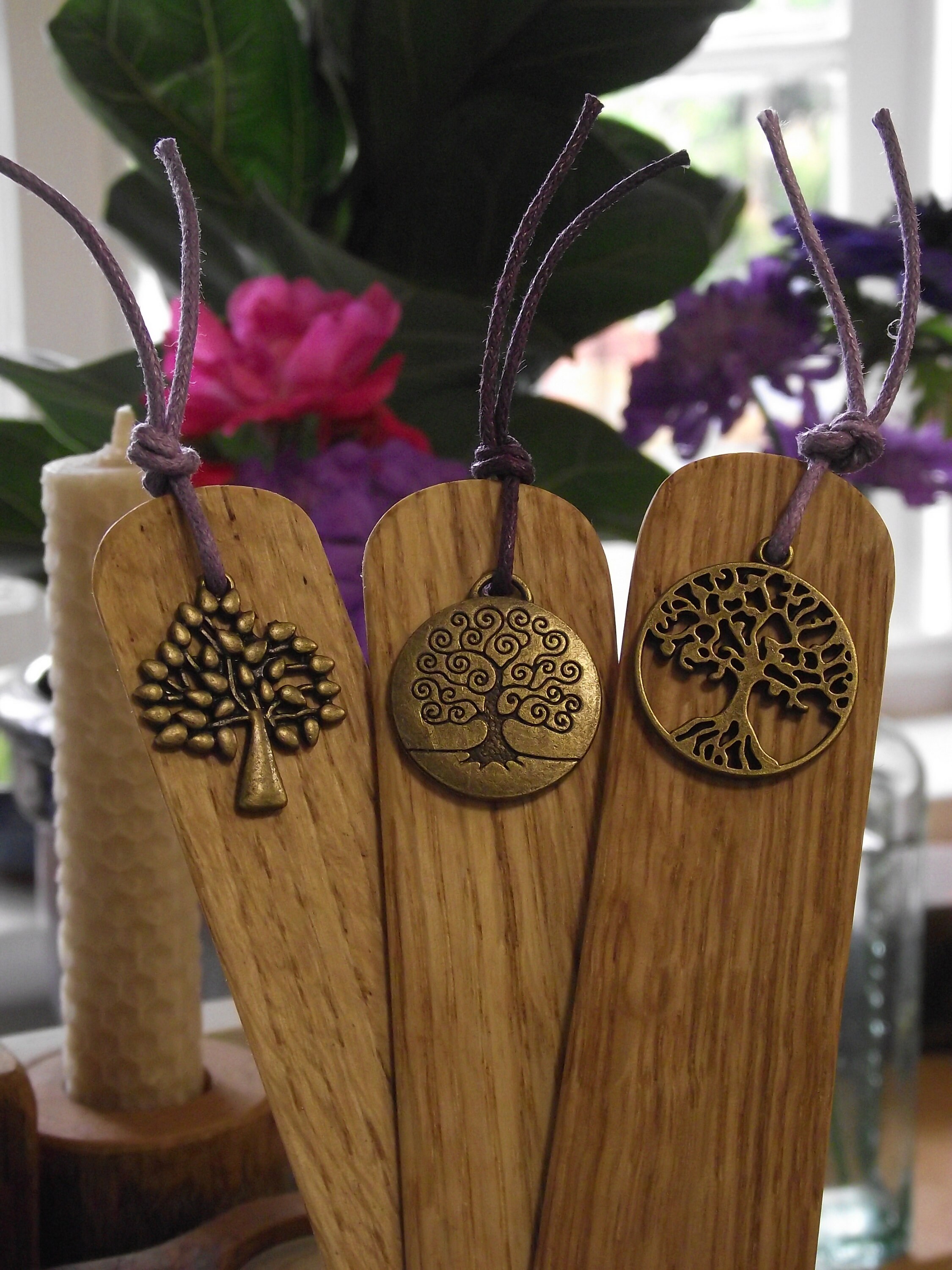 Tree of Life Bookmarks Wood Oak Set of Three - Etsy UK