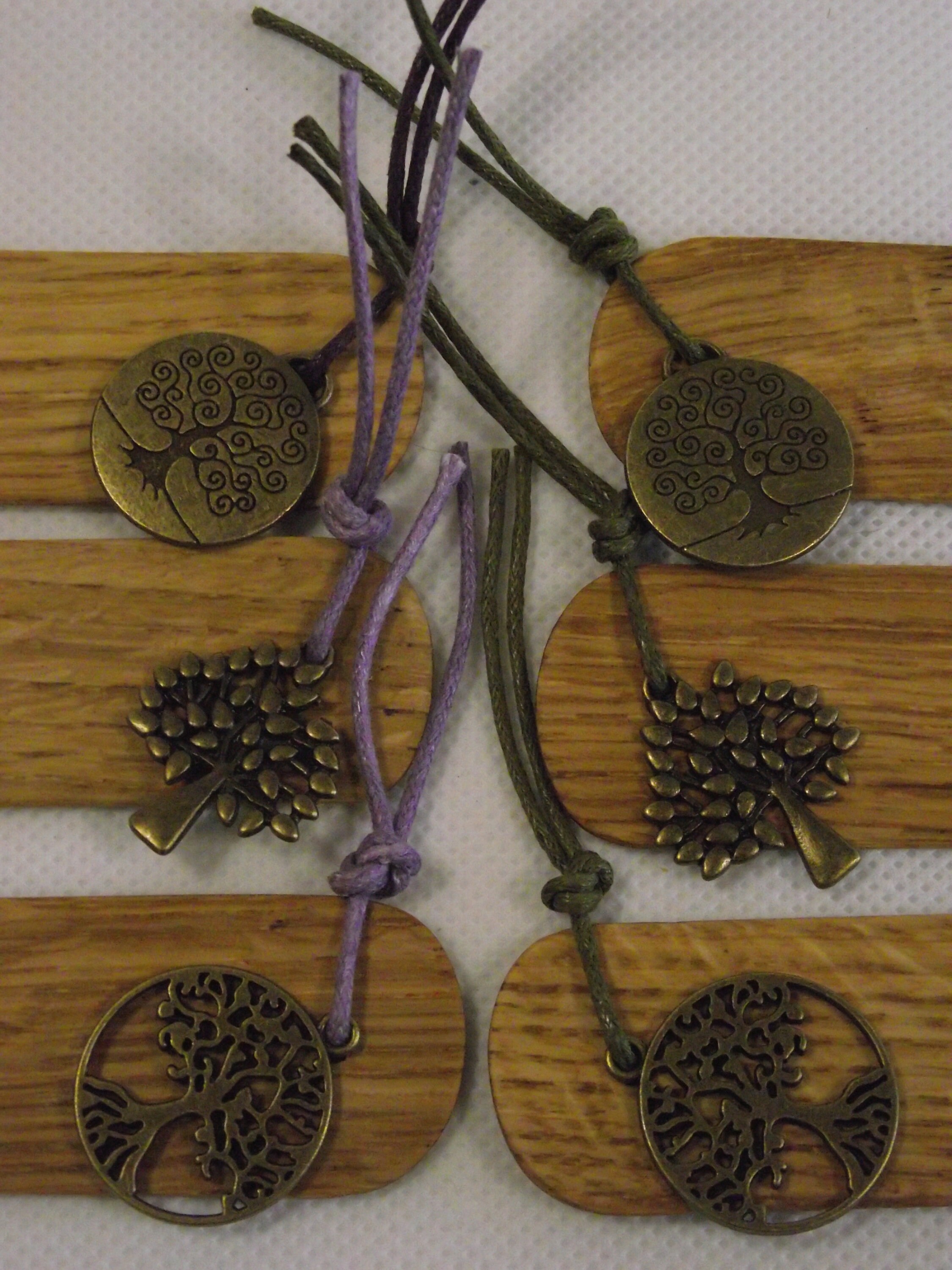 Tree of Life Bookmarks Wood Oak Set of Three - Etsy
