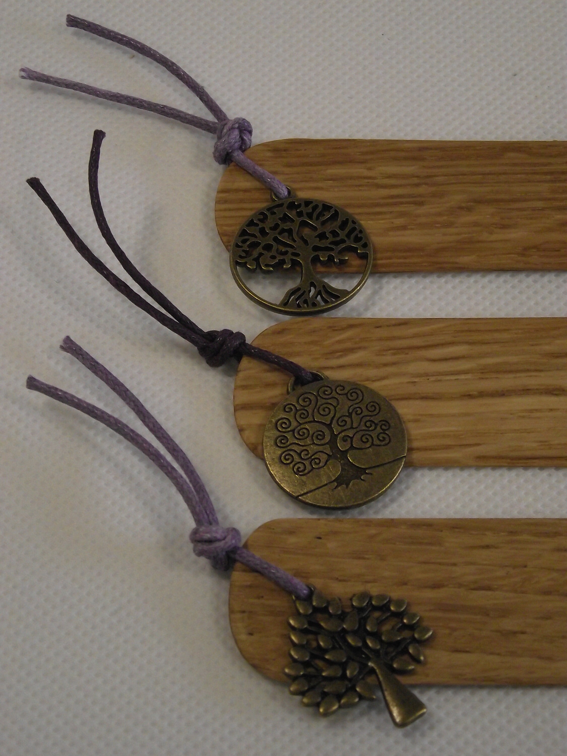 Tree of Life Bookmarks Wood Oak Set of Three - Etsy UK