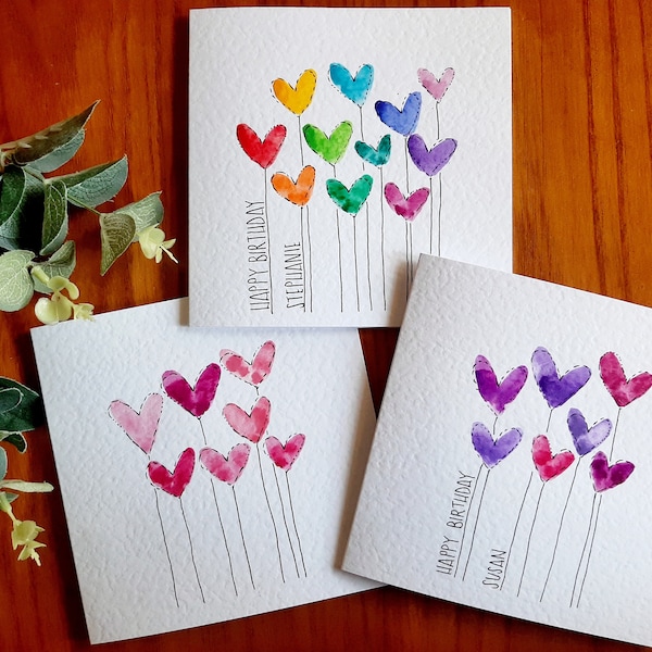 Hand Painted Cards - Etsy UK