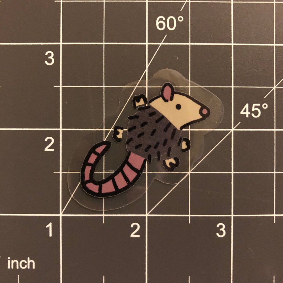 Funky Lil Opossum Man Clear Sticker - Etsy
