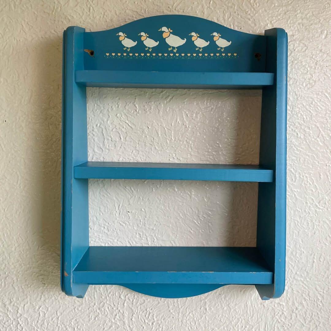 Vintage Wood Geese Goose Shelf Cottagecore Grannycore Farmhouse 80s 90s ...