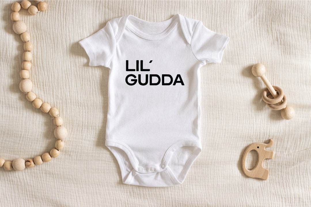 Lil' Gudda | Baby Boy Onesie | Newborn Clothes | Baby Shower Gift ...