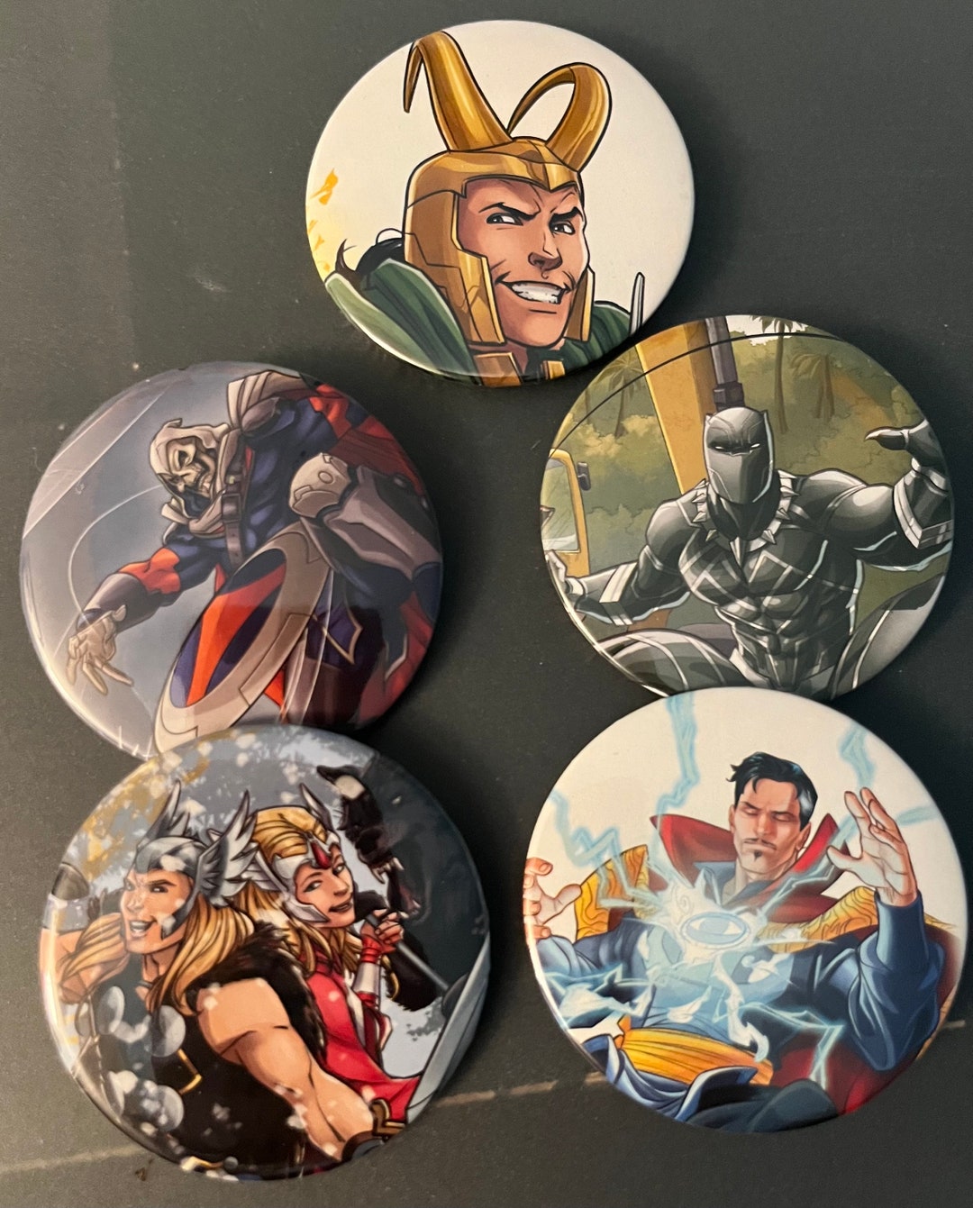 Superhero Buttons - Etsy