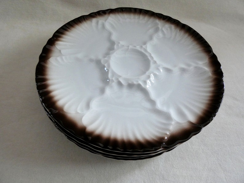 Bareuther Bavaria Oyster Plates Vintage German Oyster - Etsy