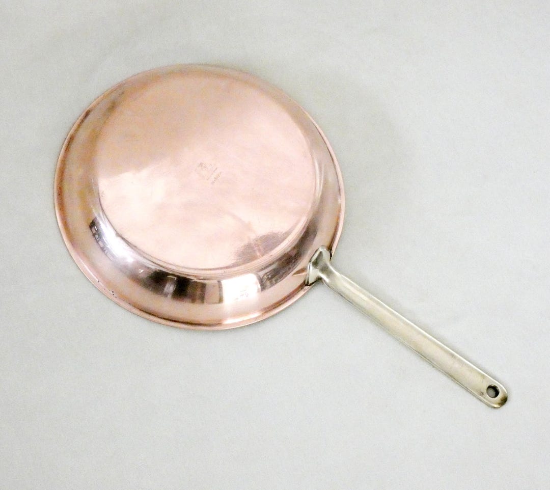 Swiss Culinox Copper Pan Stainless Steel Brass Handle Round Sauté Pan ...