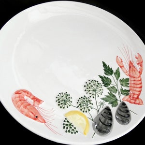 Large Seafood Platter Real Ceramica RC Portugal Majolica | Etsy
