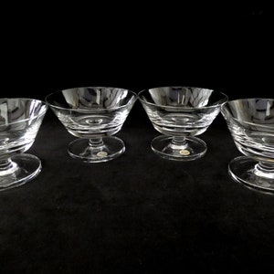 4 Vintage Germany Crystal Glasses Peill Putzler Mid Century Dessert Ice ...