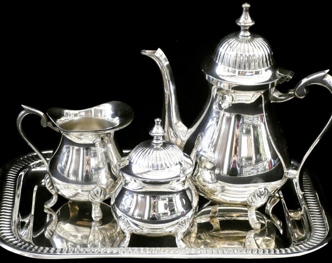 France Louis XV, Vintage French Tea Set Coffee Service, Vintage Silver ...