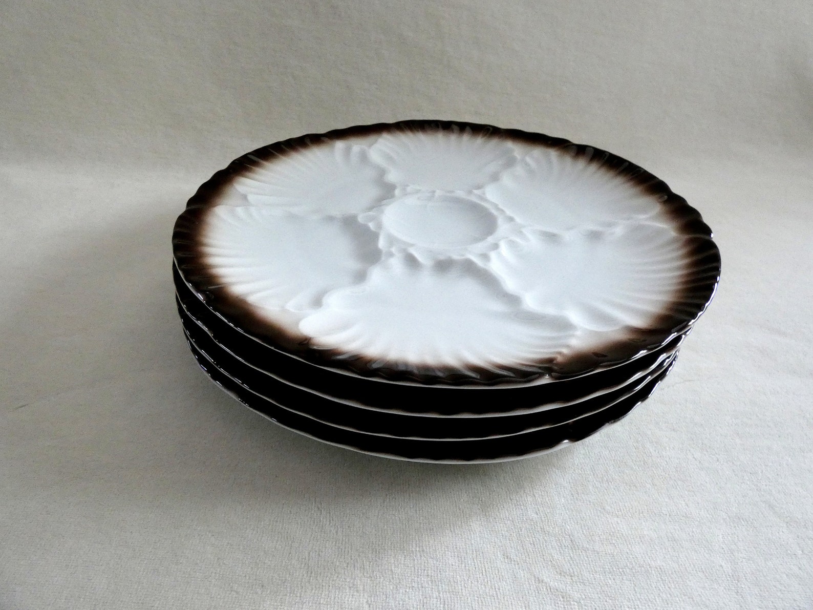 Bareuther Bavaria Oyster Plates Vintage German Oyster - Etsy