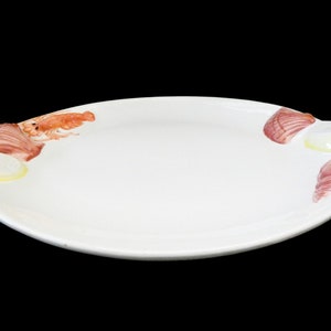 XXL Vintage Lobster Plate, Rare Seafood Platter, French Ceramic ...