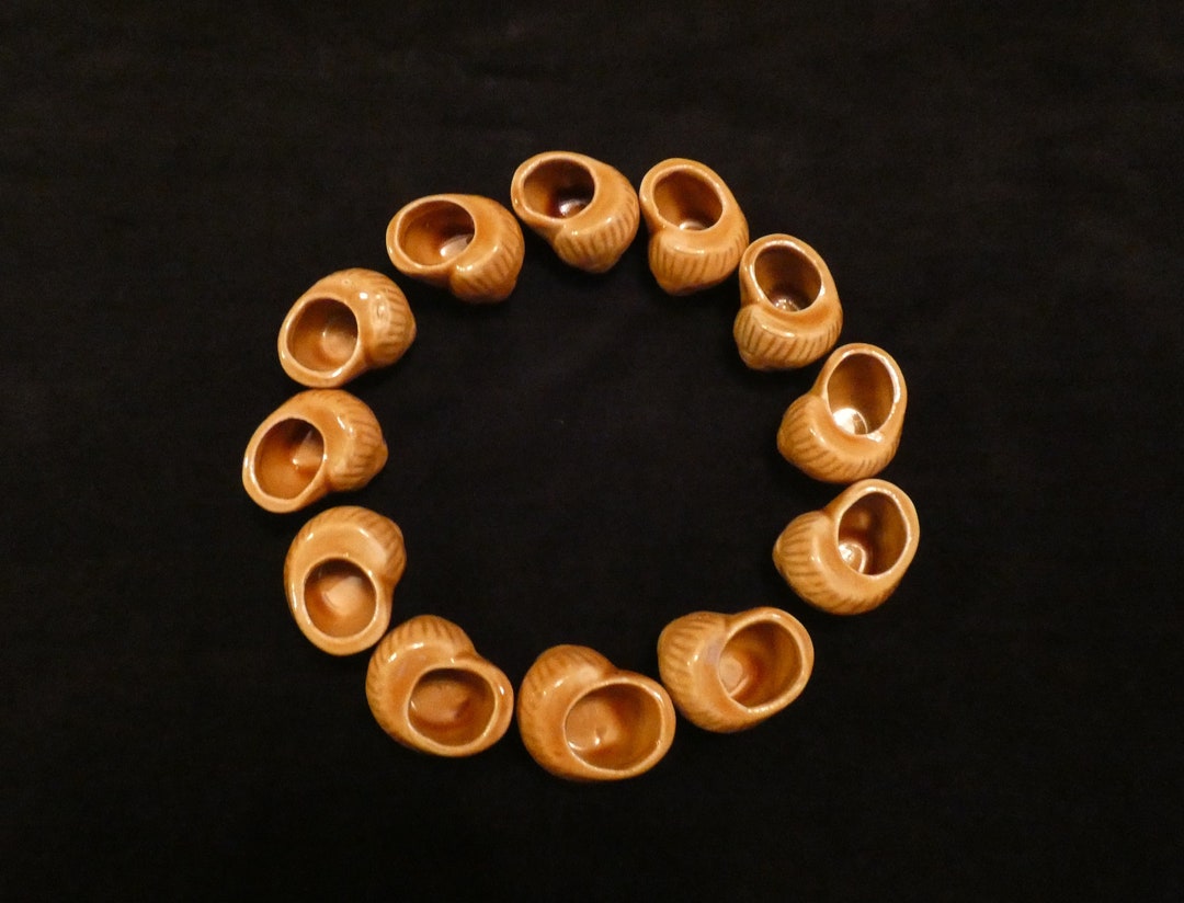 Vintage French Ceramic Snail Shells Vintage Baking Dishes Brown Glazed ...