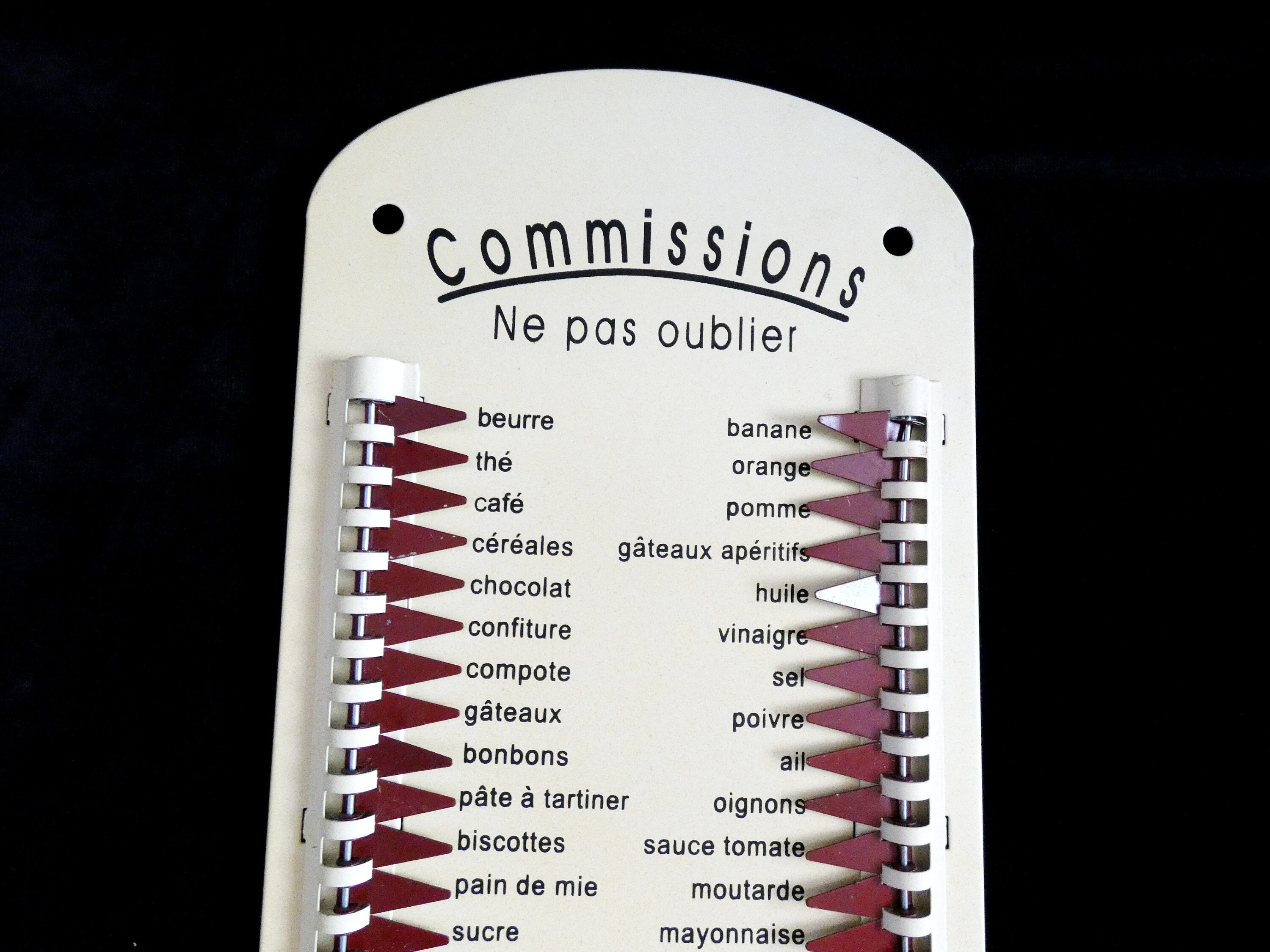 Metal French Shopping List Commissions Ne Pas Oublier Memory metal-french-shopping-list-commissions-ne-pas-oublier-memory