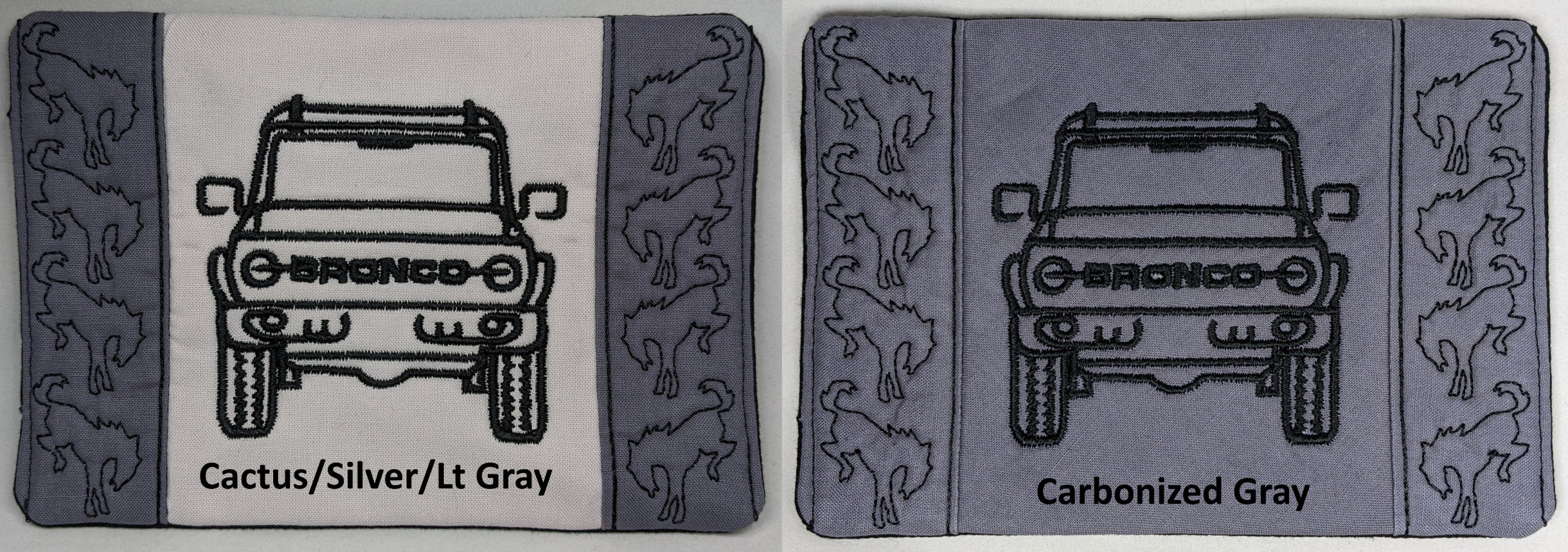 Embroidered Bronco Mug Rugs - Etsy