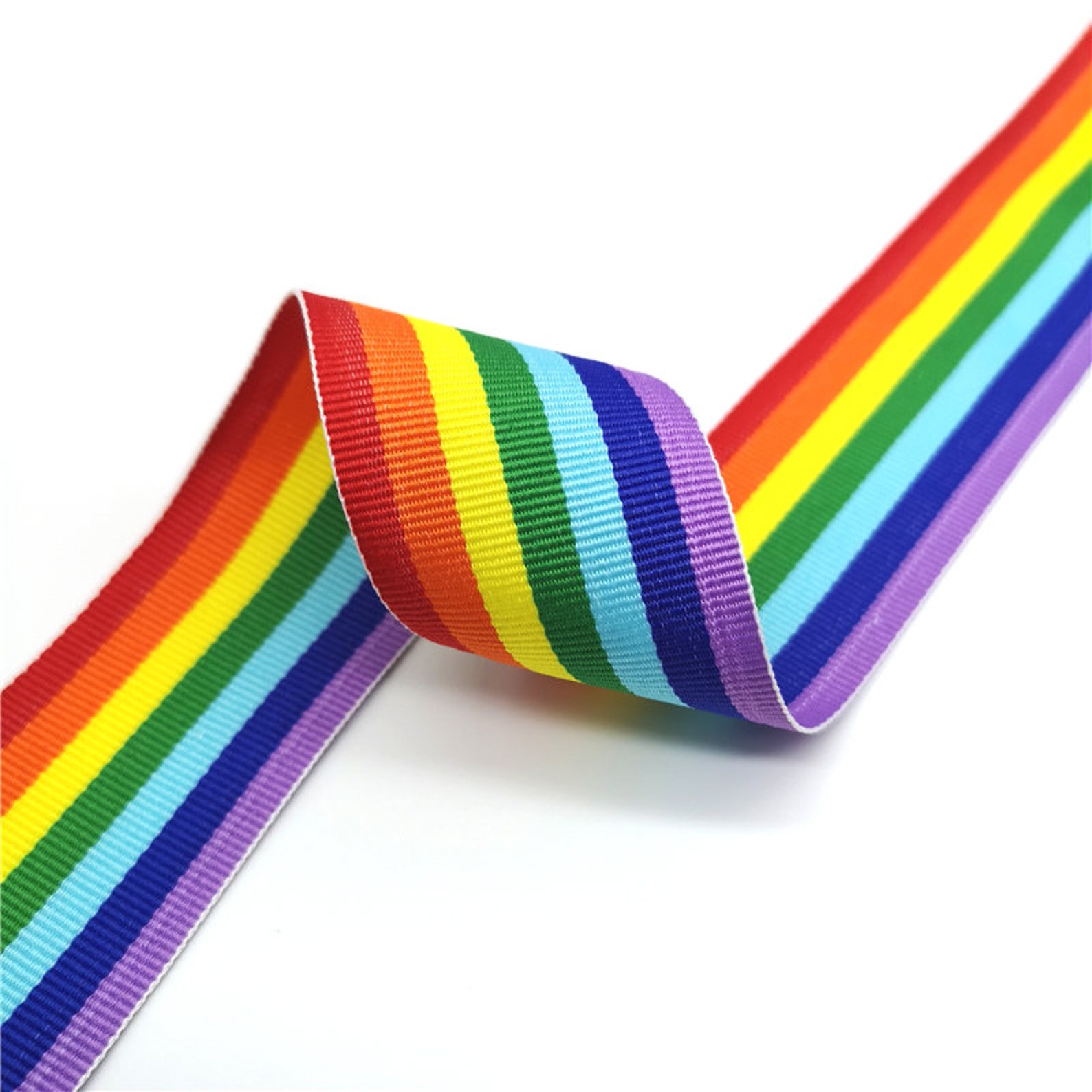 Rainbow Ribbon LGBTQ Pride NHS 4.5m Choice of Widths - Etsy