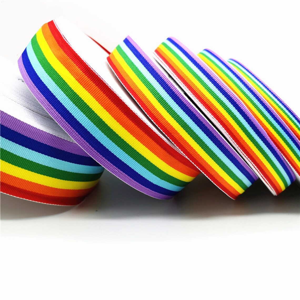 Rainbow Ribbon LGBTQ Pride NHS 4.5m Choice of Widths - Etsy