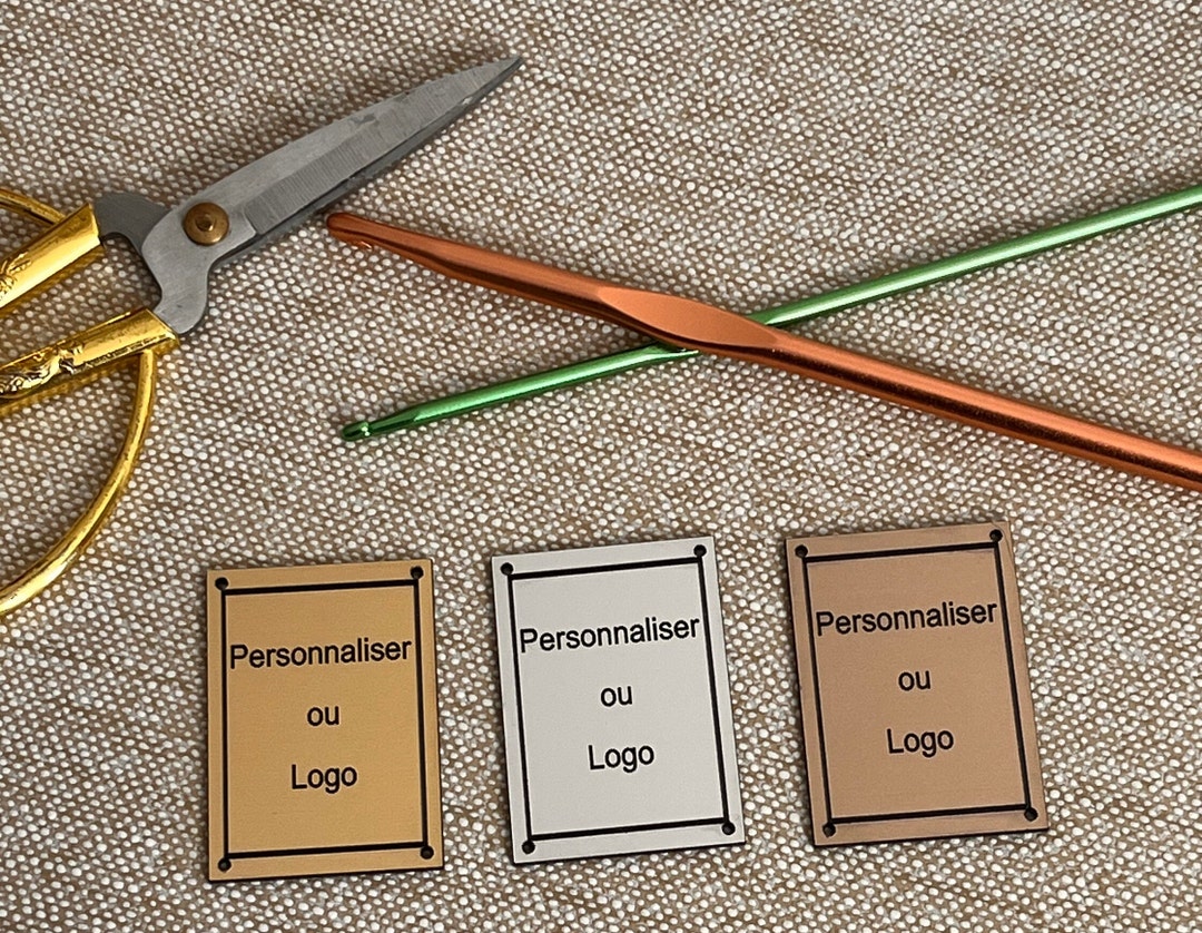 Personalized Metal Effect Acrylic Labels. Personalized Creation Labels ...