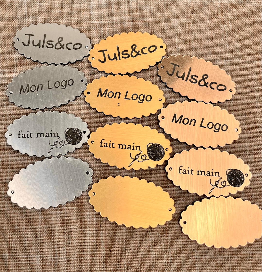 Personalized Metal Effect Acrylic Labels. Personalized Creation Labels ...