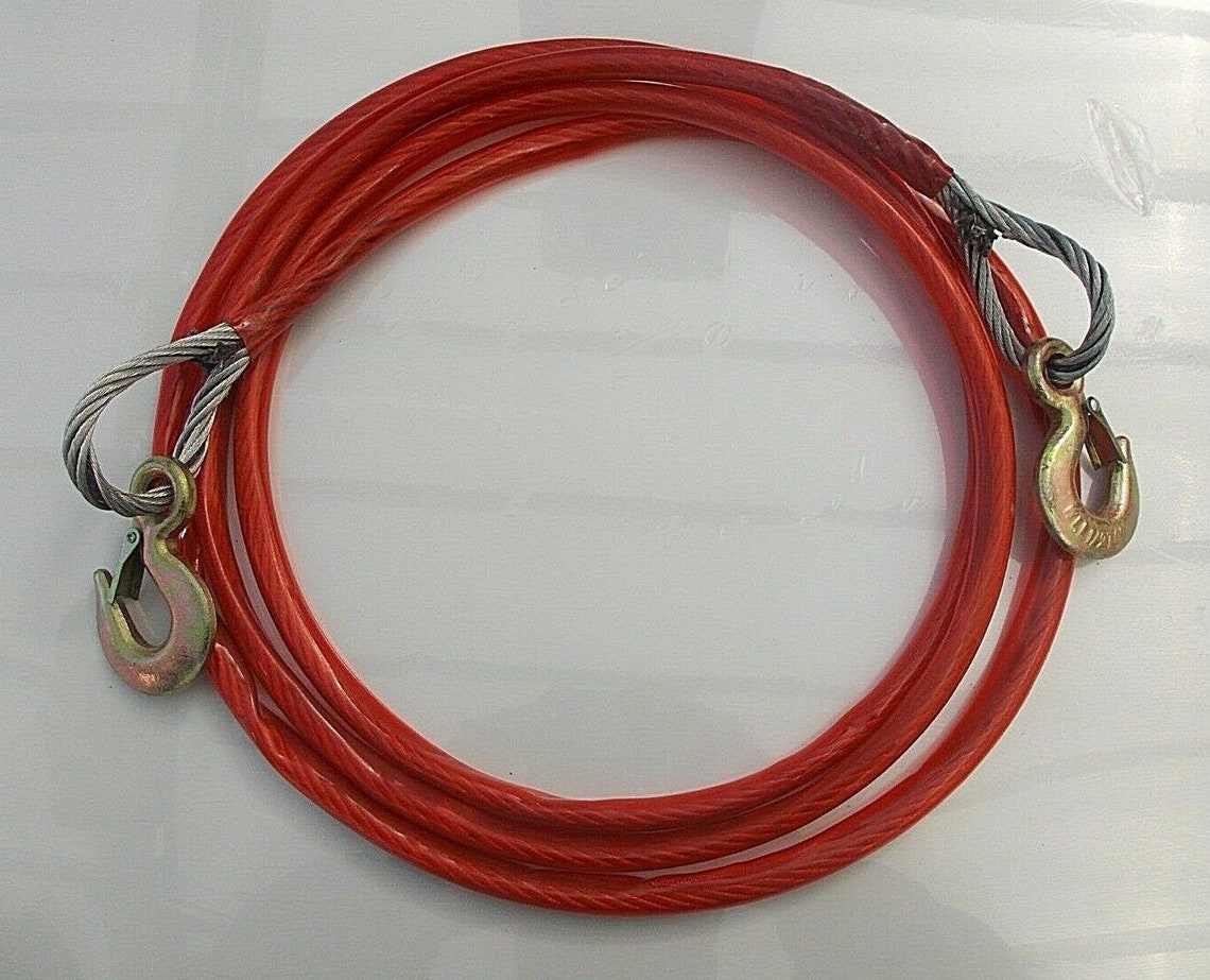 3ton Heavy Duty Tow Rope Breakaway Brake Safety Cable Caravan Trailer ...