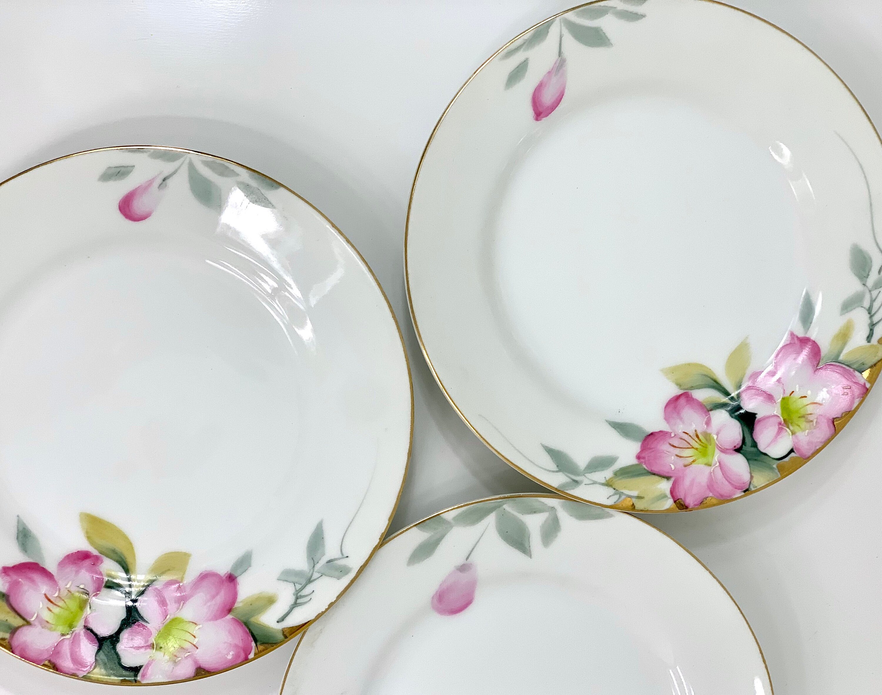 Vintage Noritake Hand Painted White Porcelain Azalea Pattern - Etsy