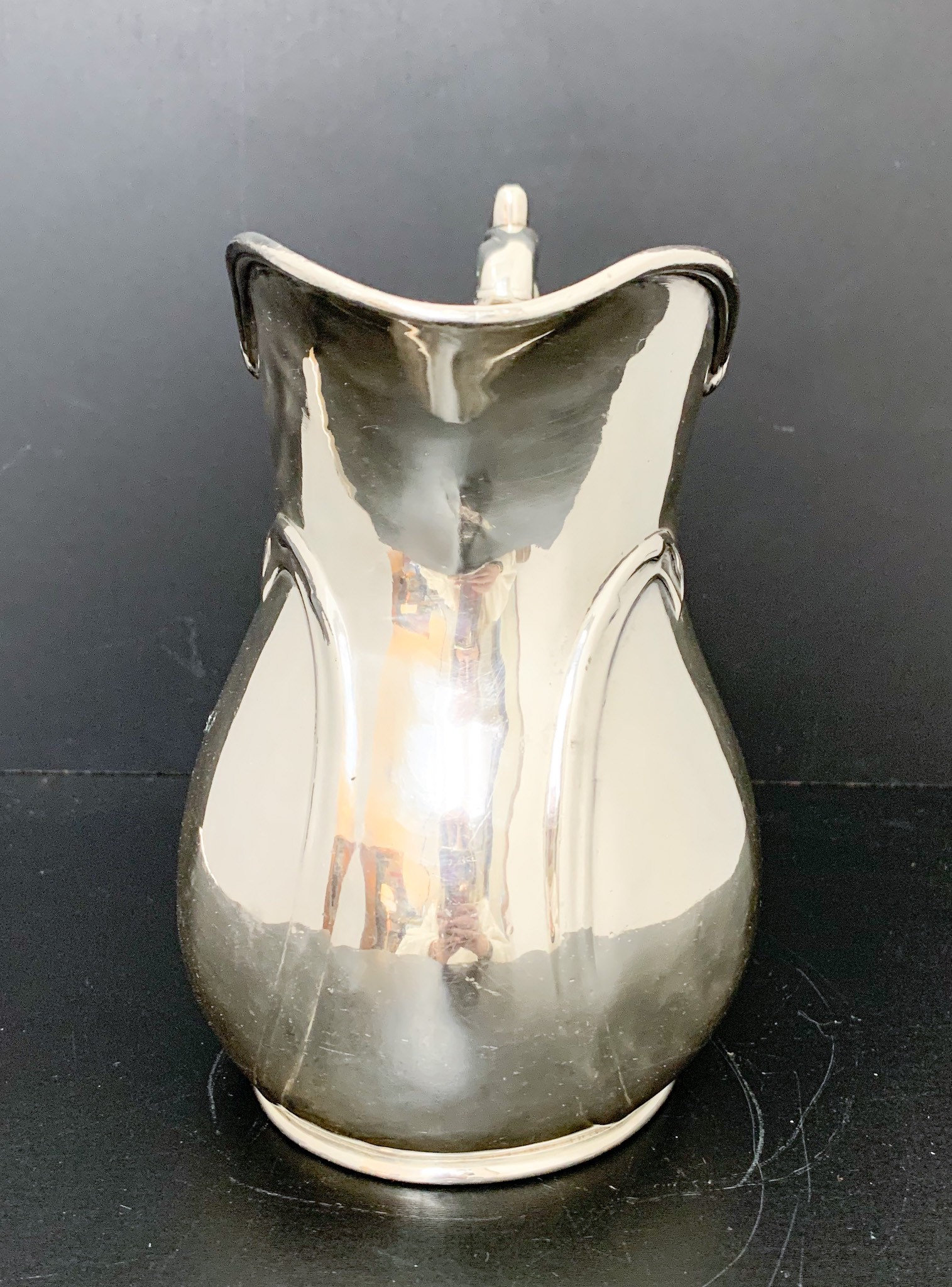 Vintage Pitcher Silver Plated Water Pitcher With Scalloped - Etsy