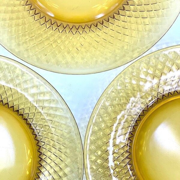 Amber Glass Plate - Etsy