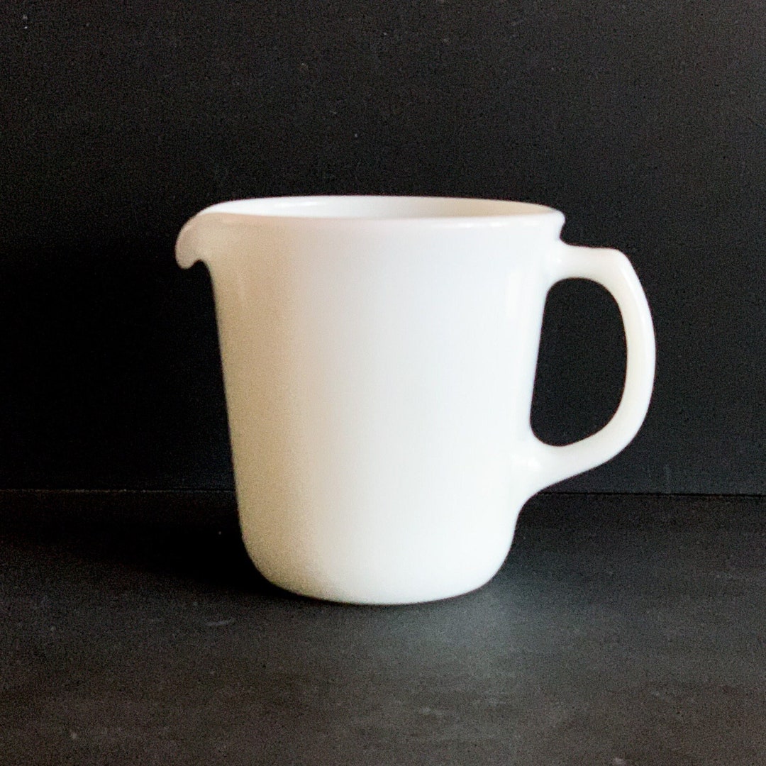 Vintage Pyrex Creamer Pitcher Opalware Milk Glass 44 - Etsy