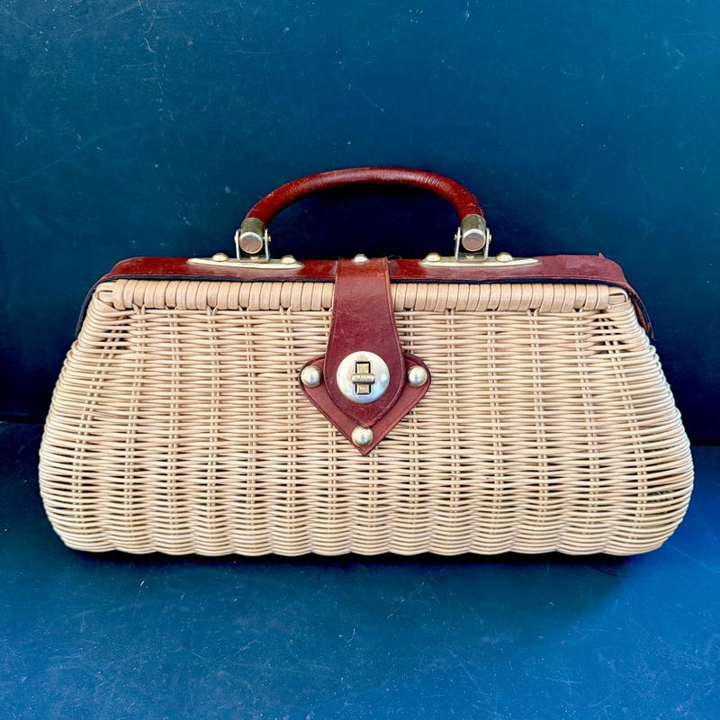 Vintage Mod Top Handle Bag - Etsy