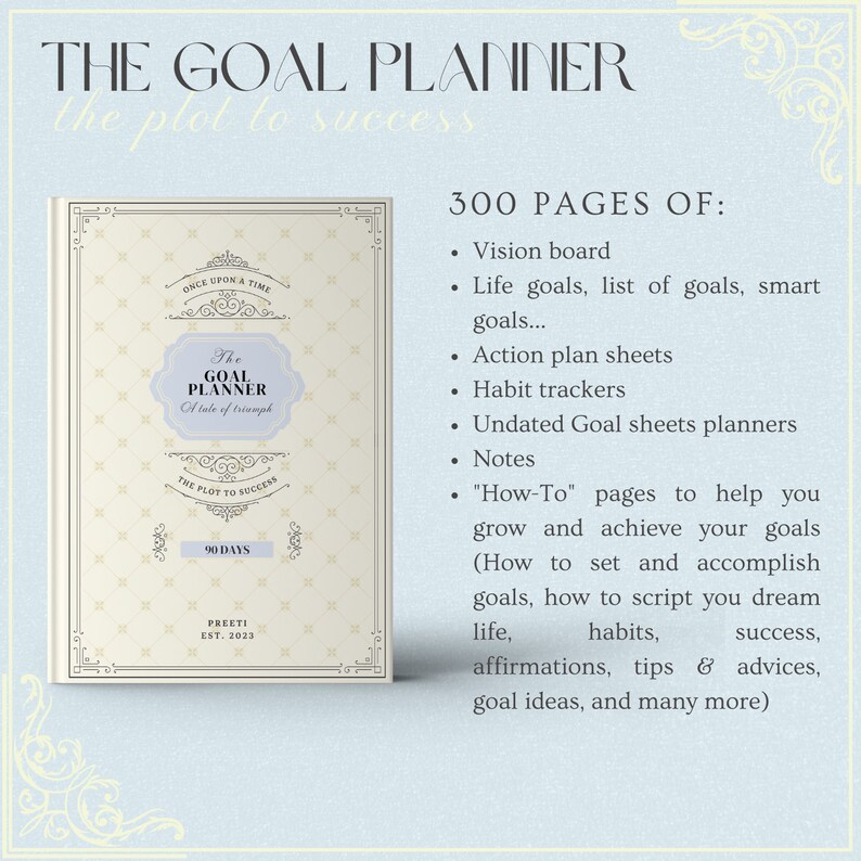 The Goal Planner Your Plot to Success A5 Goal Setting - Etsy