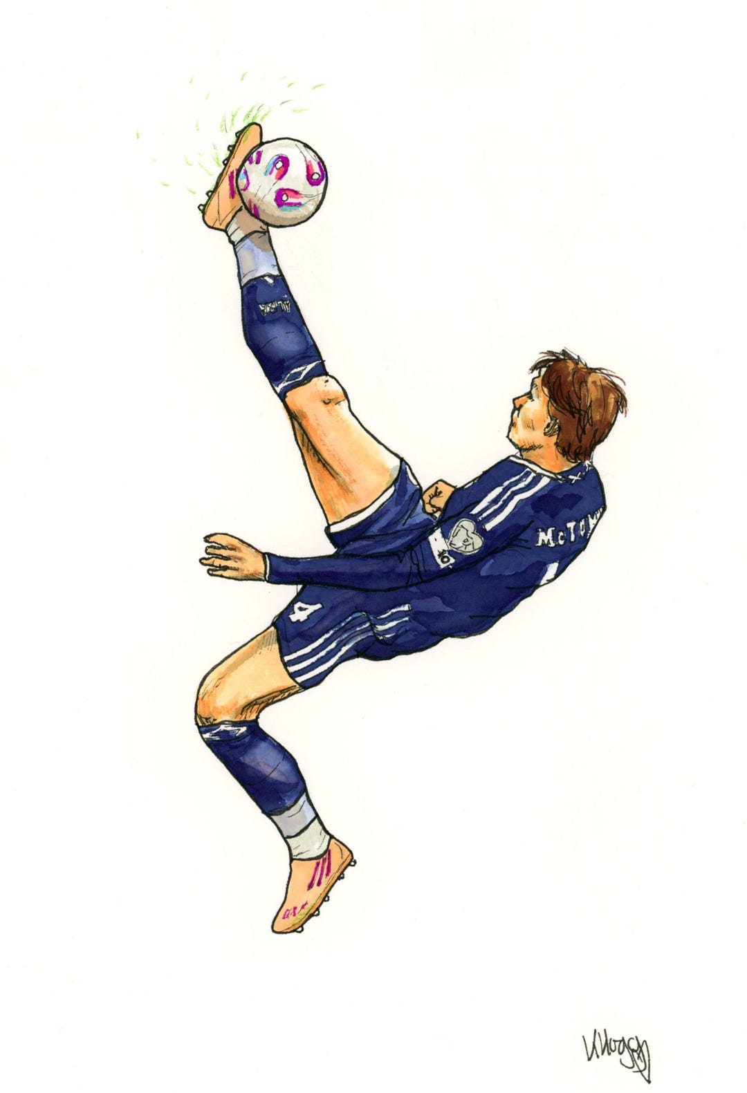 Scott Mctominay's Overhead Kick A4 Print - Etsy UK
