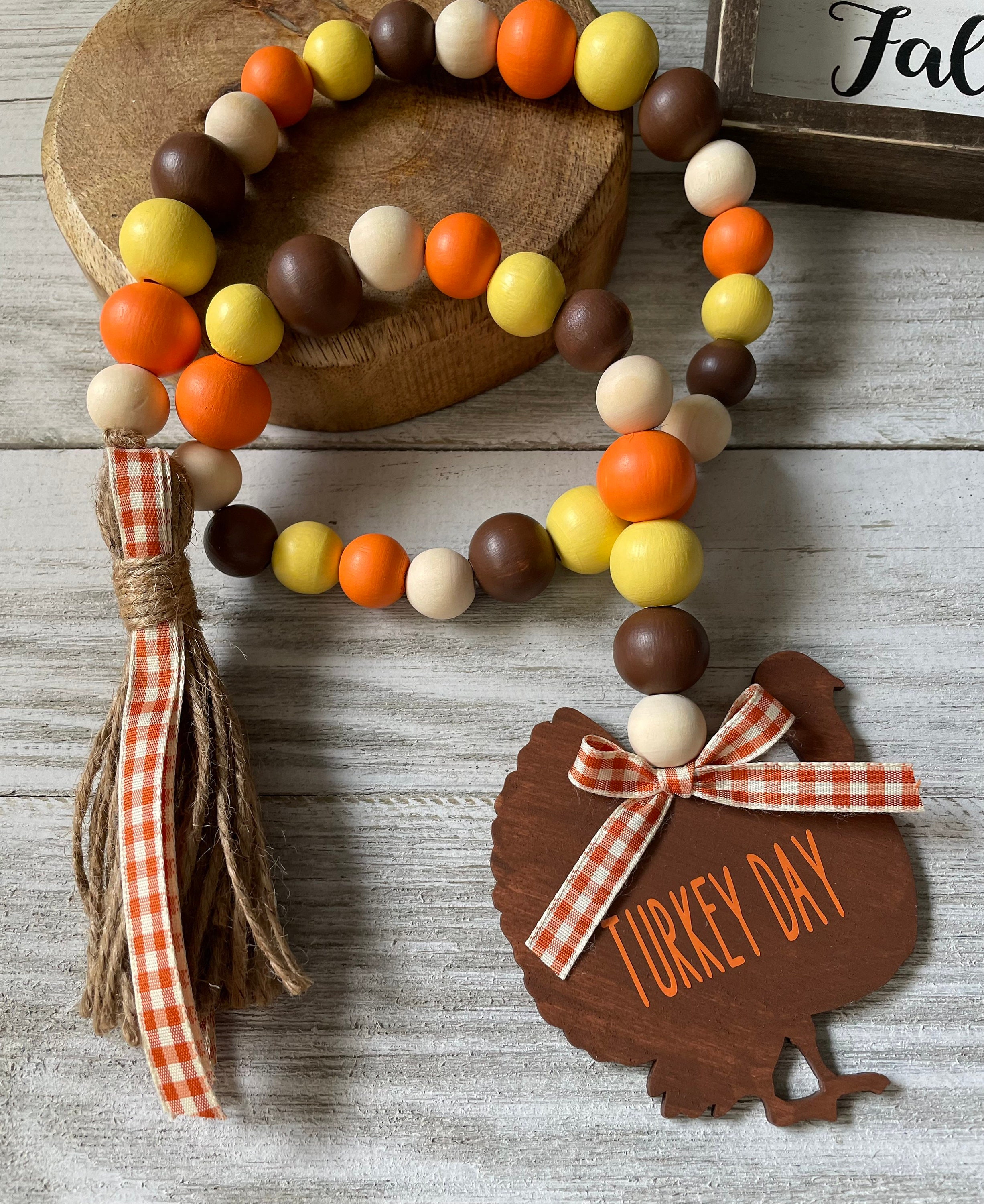 Turkey Day Garland Thanksgiving Garland Thanksgiving Decor - Etsy
