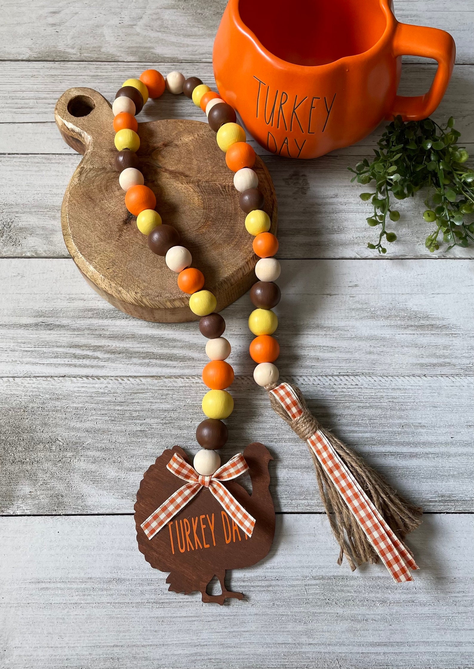 Turkey Day Garland Thanksgiving Garland Thanksgiving Decor - Etsy