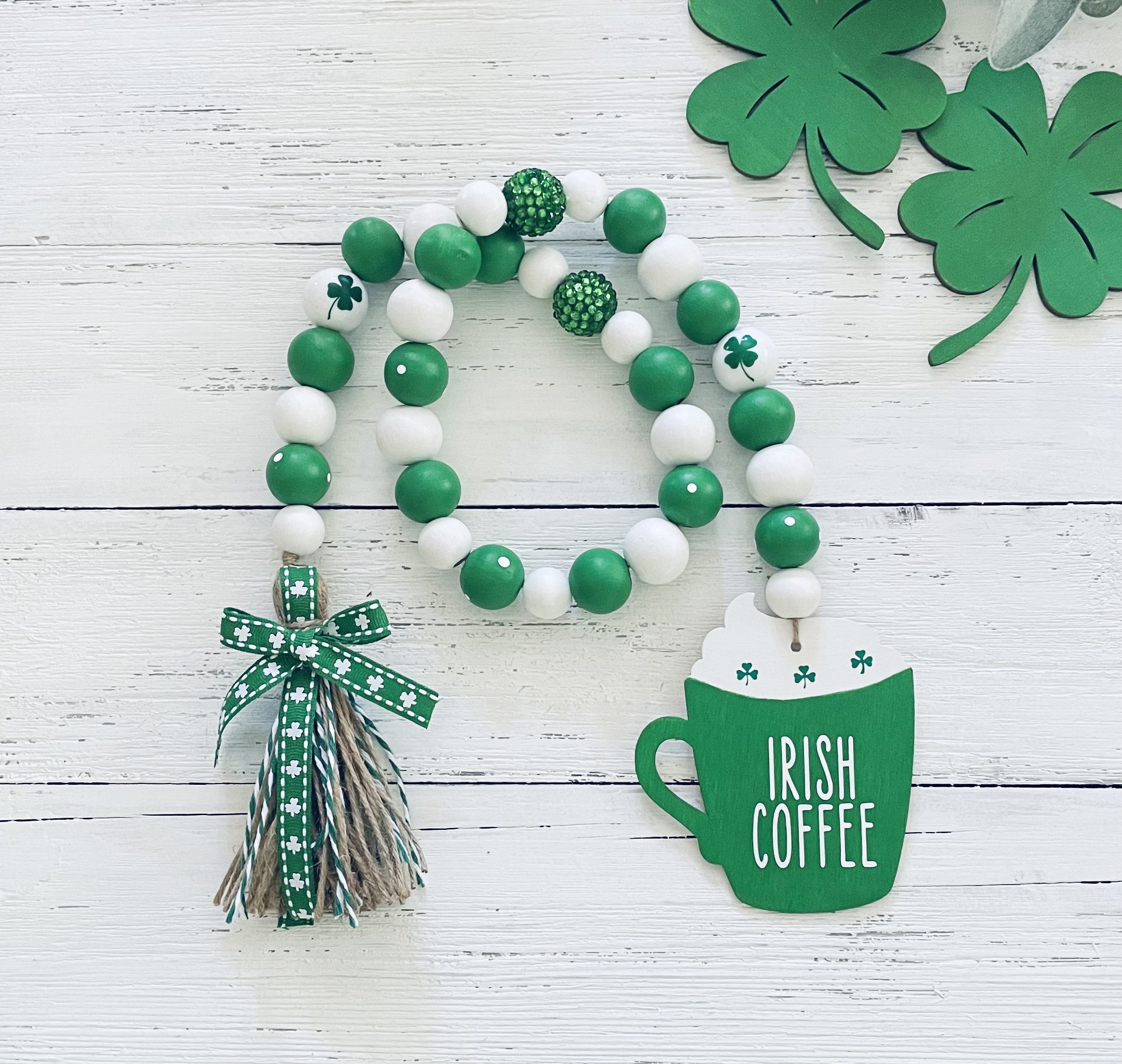 Farmhouse Irish Coffee Garland Farmhouse St. Patricks Day - Etsy