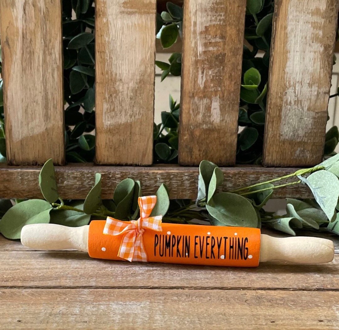 Fall Pumpkin Rolling Pin, Fall Decor, Halloween Decor, Pumpkins ...
