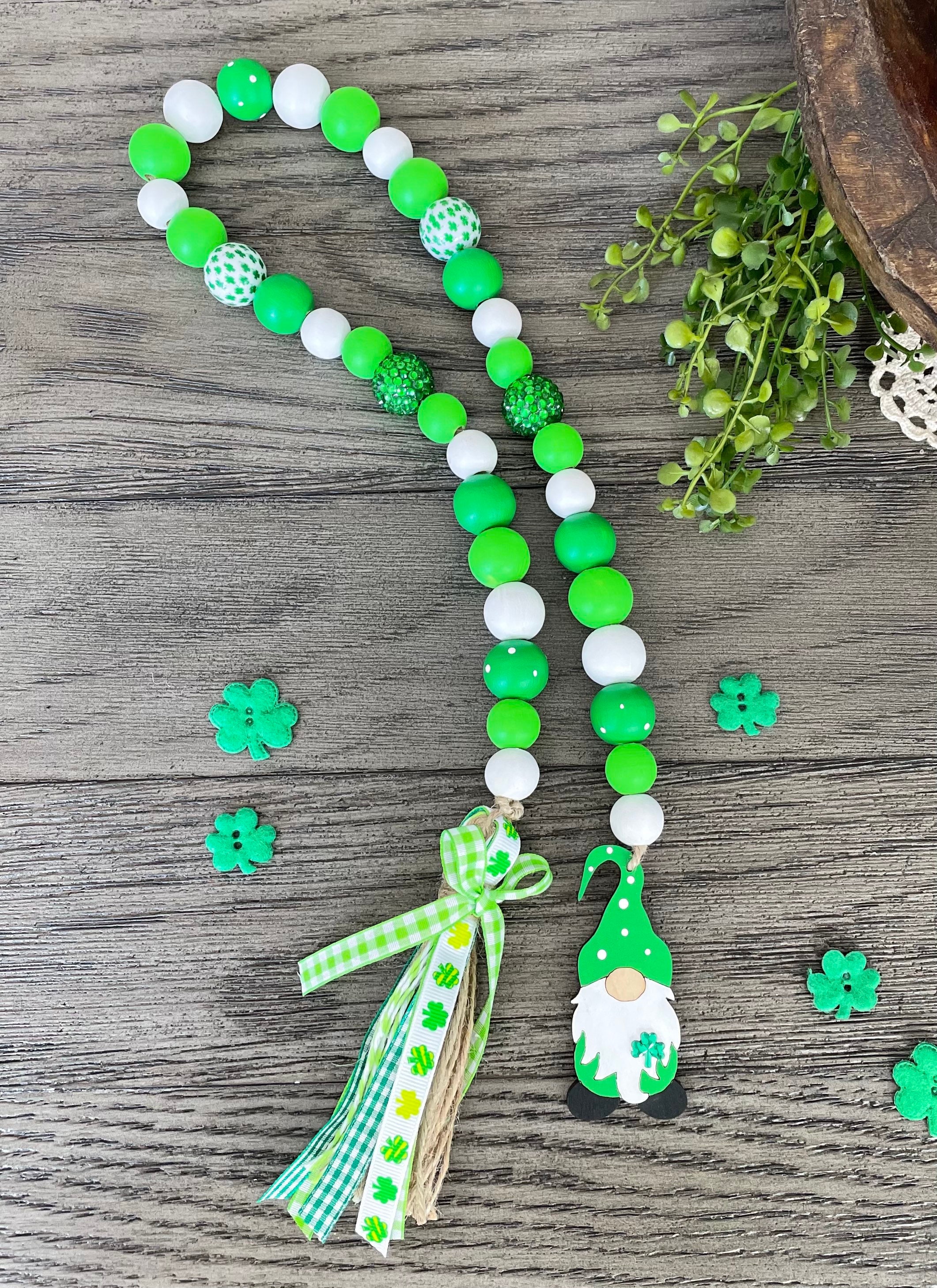 Farmhouse St. Patricks Day Gnome Garland Leprechaun St. | Etsy
