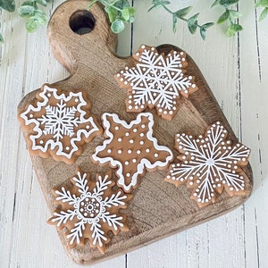 Gingerbread Snowflake Cookies Gingerbread Decor Christmas Cookies ...