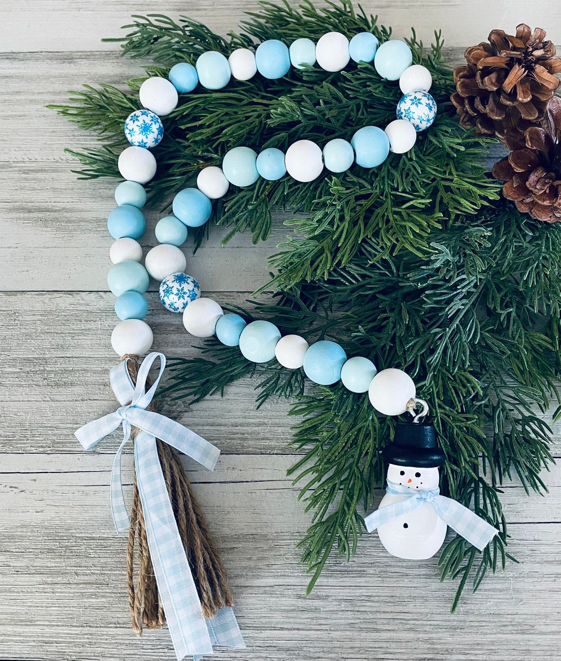 Snowman Garland, Snowman Decor, Christmas Garland, Christmas Decor ...