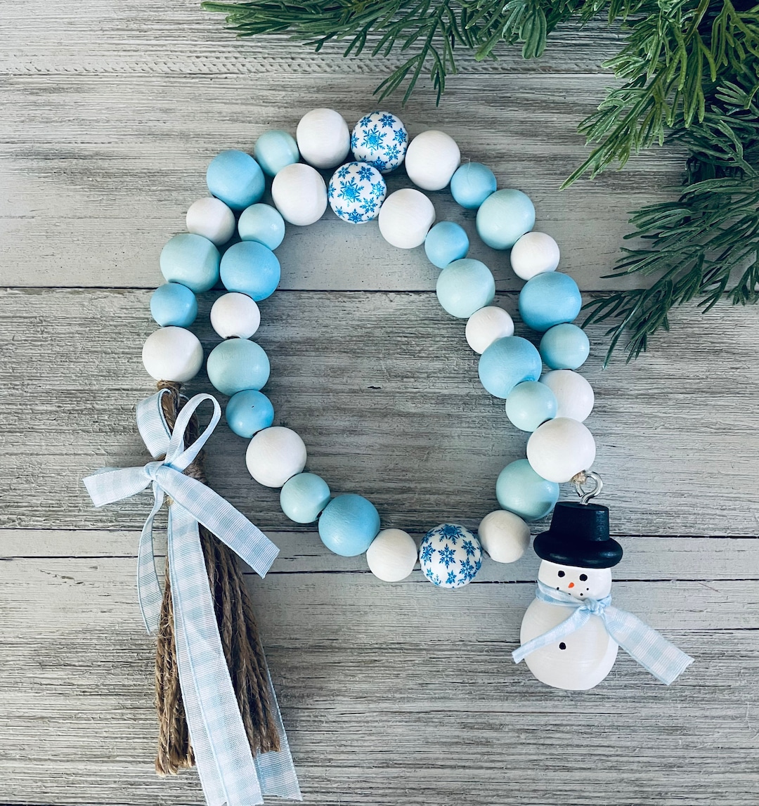 Snowman Garland, Snowman Decor, Christmas Garland, Christmas Decor ...