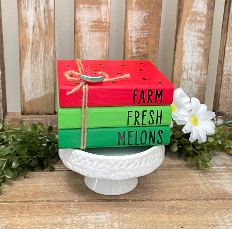 Farmhouse Watermelon Tiered Tray Decor Farmhouse Decor - Etsy