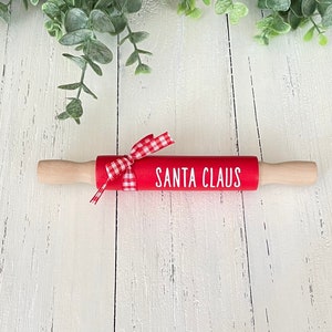 Christmas Rolling Pin, Mini Wood Rolling Pin, Christmas Decor ...