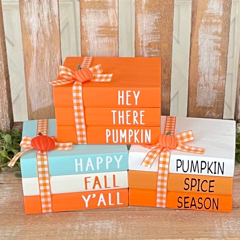 Fall Book Stack - Etsy