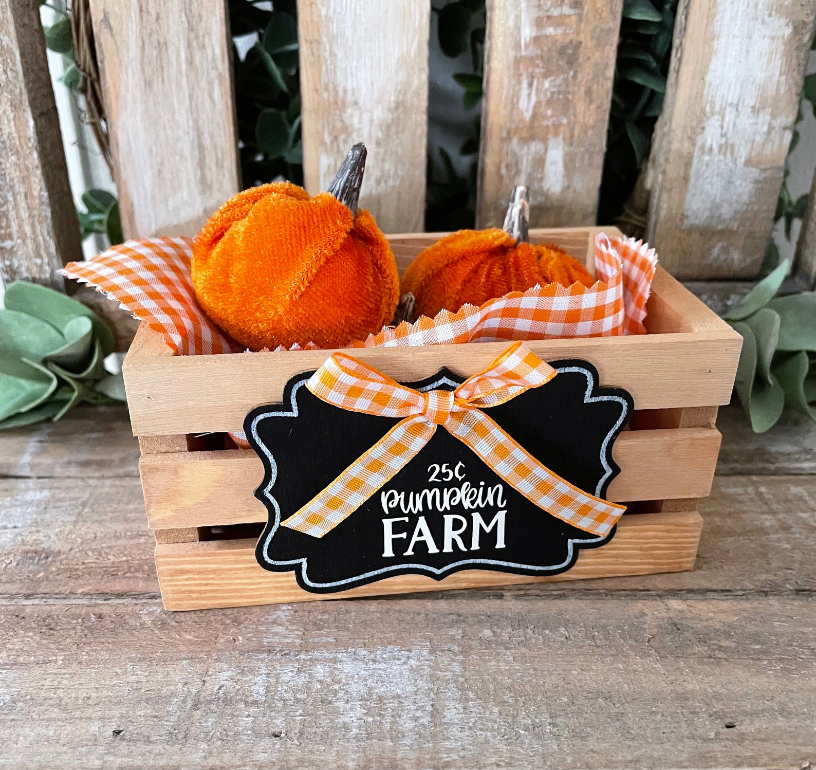 Pumpkin Crate Pumpkin Tiered Tray Decor Halloween Decor - Etsy