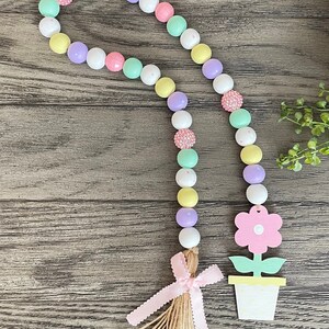 Farmhouse Flower Garland, Farmhouse Spring Flower Garland, Mother’s Day ...