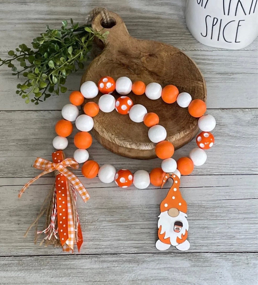 Pumpkin Spice Latte Gnome Garland, Halloween Garland, Farmhouse Garland ...