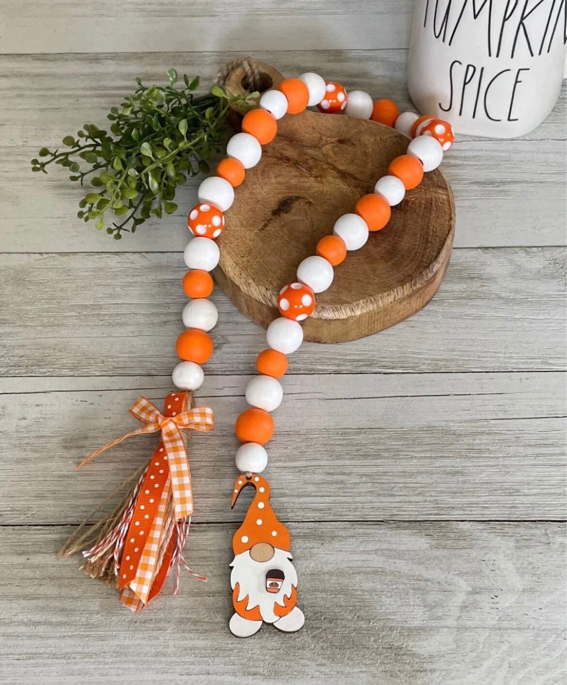 Pumpkin Spice Latte Gnome Garland, Halloween Garland, Farmhouse Garland ...